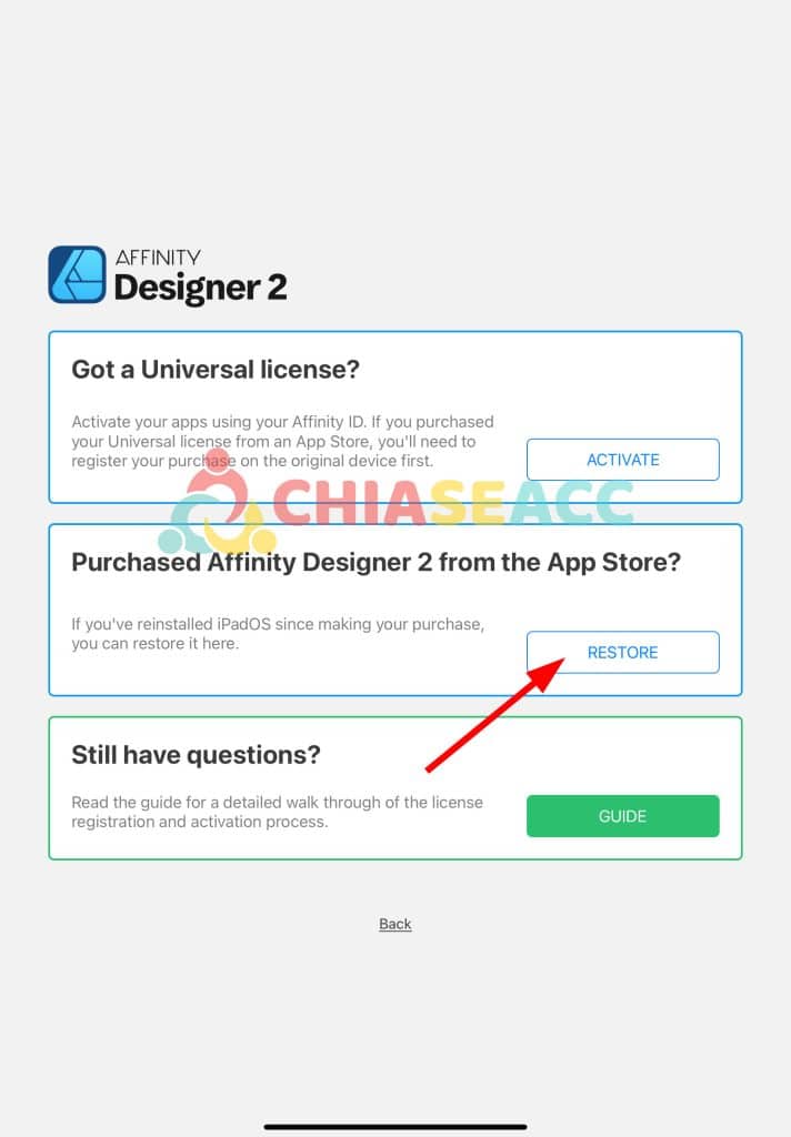 Tài khoản Affinity Designer 2 vĩnh viễn trên iPad/MacOS/Win