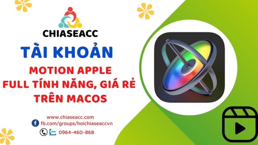 Tài khoản tải Apple Motion bản quyền chính hãng, giá rẻ